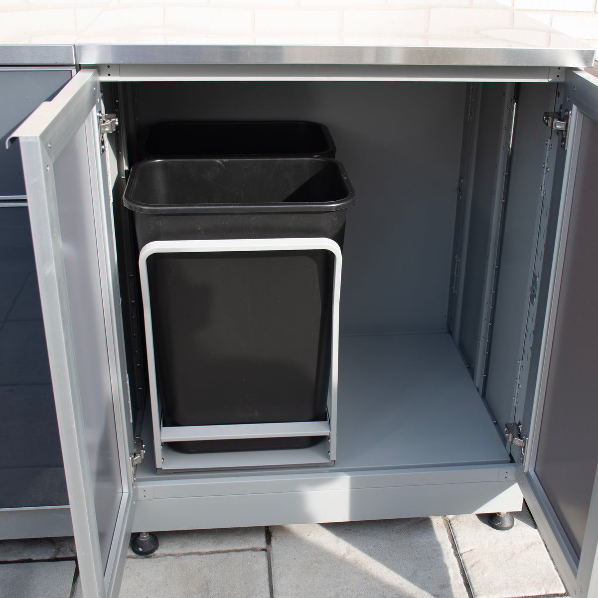 Outdoor Kitchen Pull Out Trash System – Blue Sky Outdoor Living