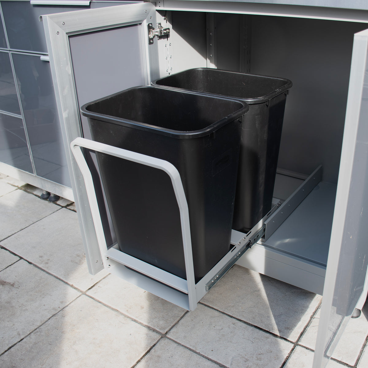 Outdoor Kitchen Pull Out Trash System – Blue Sky Outdoor Living