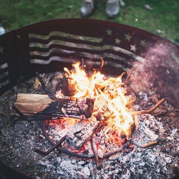 36 in. x 12 in. High Northern Woods Steel Fire Ring – Blue Sky Outdoor ...