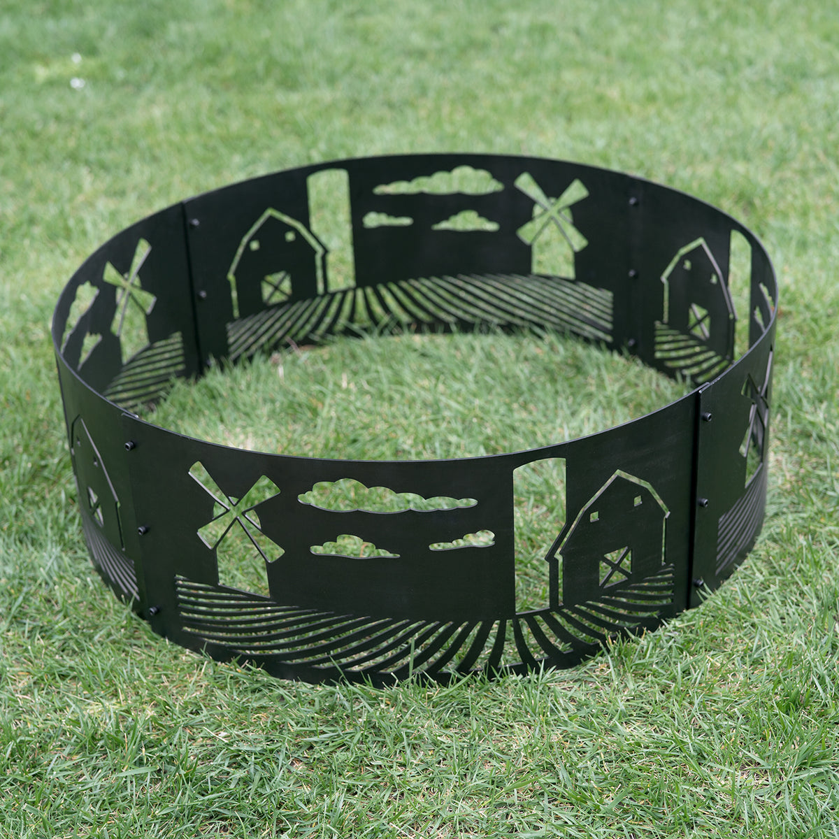 36 in. Round Farm 02 Decorative Fire Ring – Blue Sky Outdoor Living