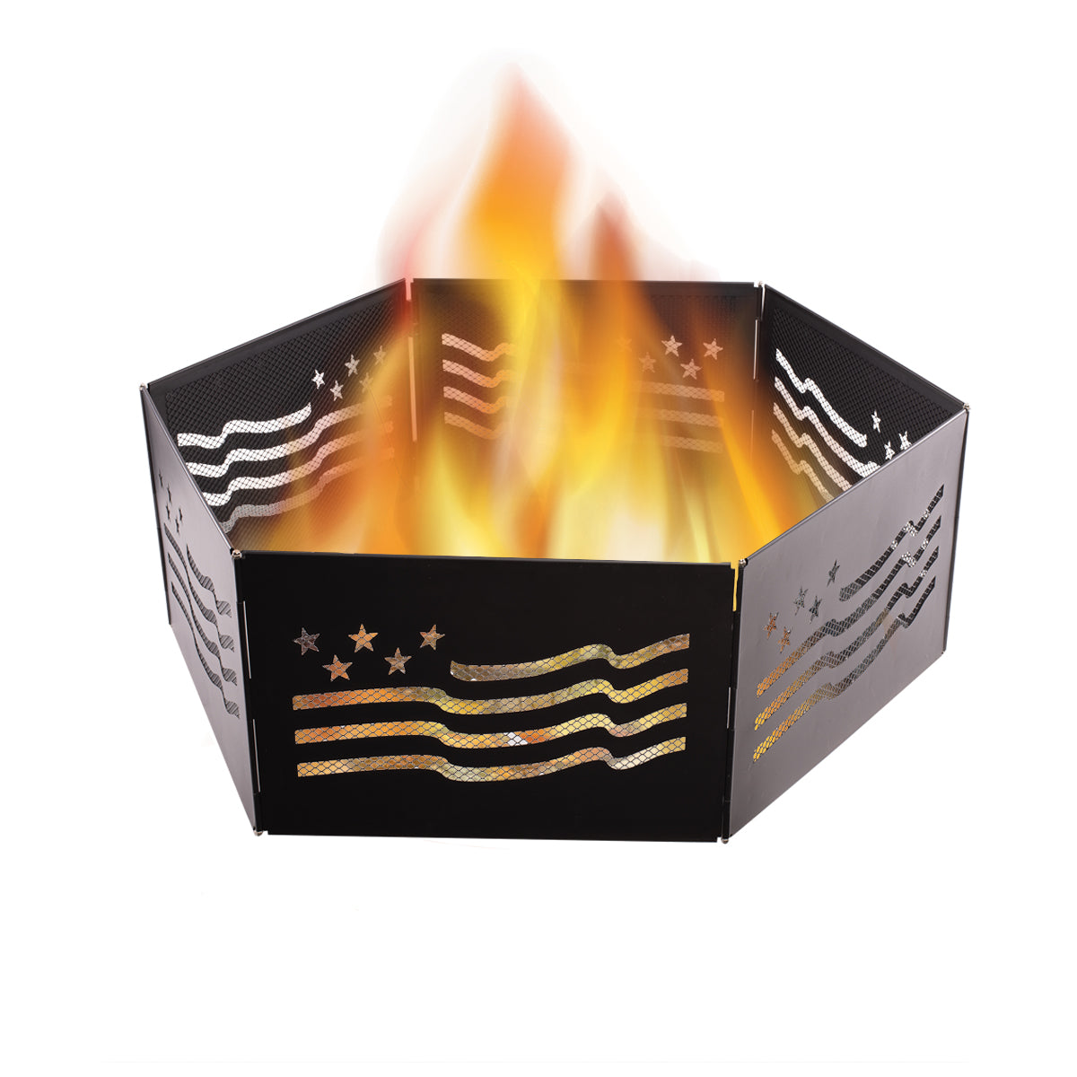 The Zion Portable Folding Fire Ring – Stars and Stripes – Blue Sky ...