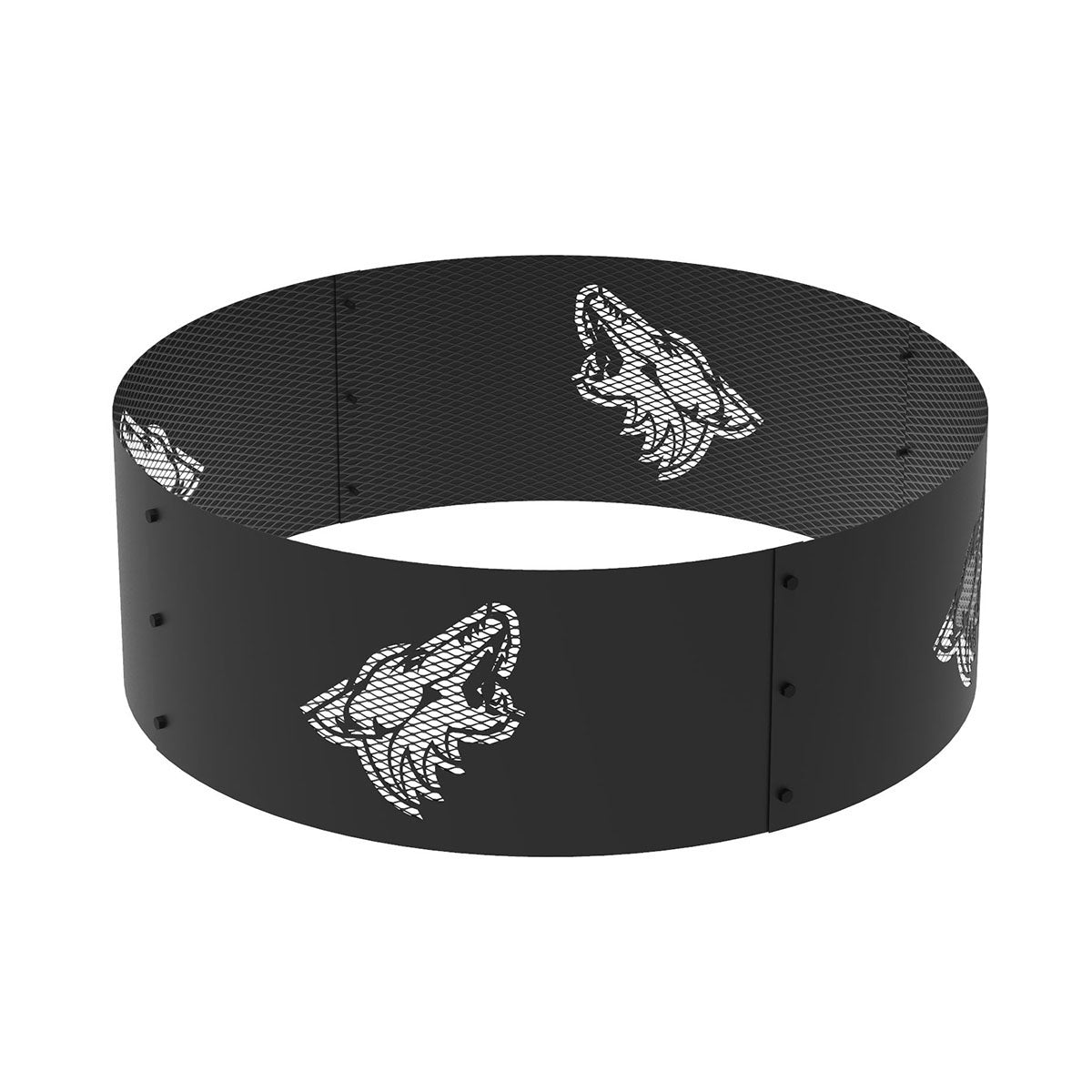 Arizona Coyotes 36 in. x 12 in. High Decorative Steel Fire Ring – Blue ...